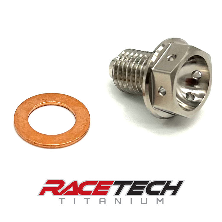 Race Tech Titanium M12x1.5 Magnetic Oil Drain Plug Iridescent Purple ...